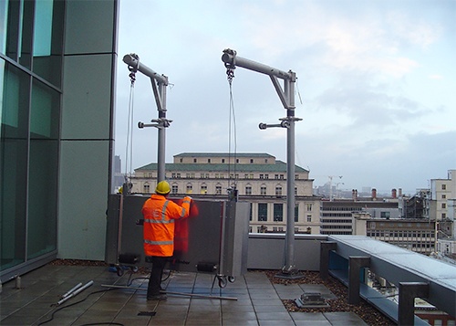 Davit system: efficient facade access system for simple buildings